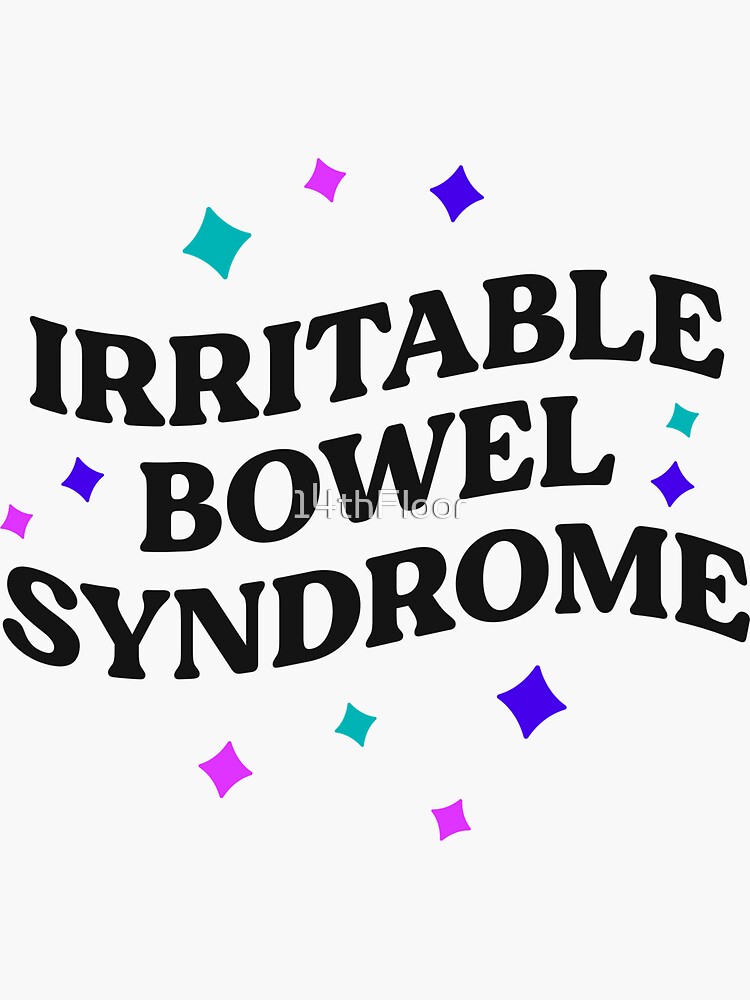 "Funny IBS Joke Retro 90s Irritable Bowel Syndrome Vintage" Sticker for ...