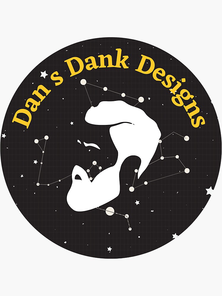 "Dan&s Dank Designs Logo Classic T-Shirt.png" Sticker by JamieOwen5 ...
