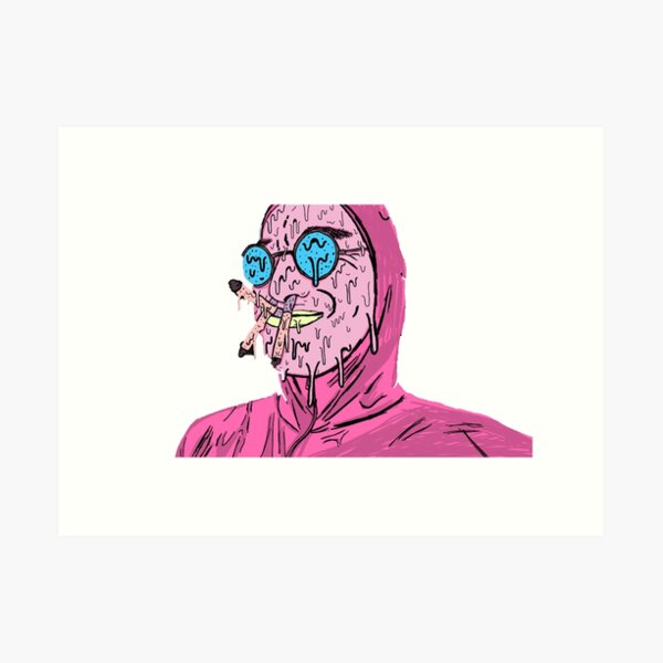 "Pink Guy/Filthy Frank melting" Art Print by Krimsen | Redbubble