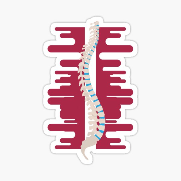 "Backbone" Sticker by ShoppInHaus | Redbubble