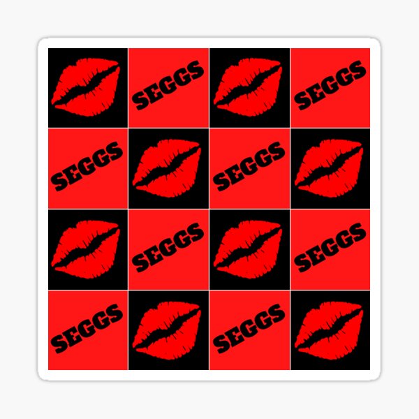 "Seggs design" Sticker for Sale by LukjanovArt | Redbubble