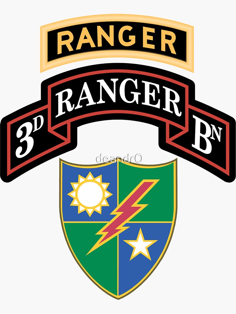 "3rd Ranger Battalion classic" Sticker for Sale by deandr0 | Redbubble