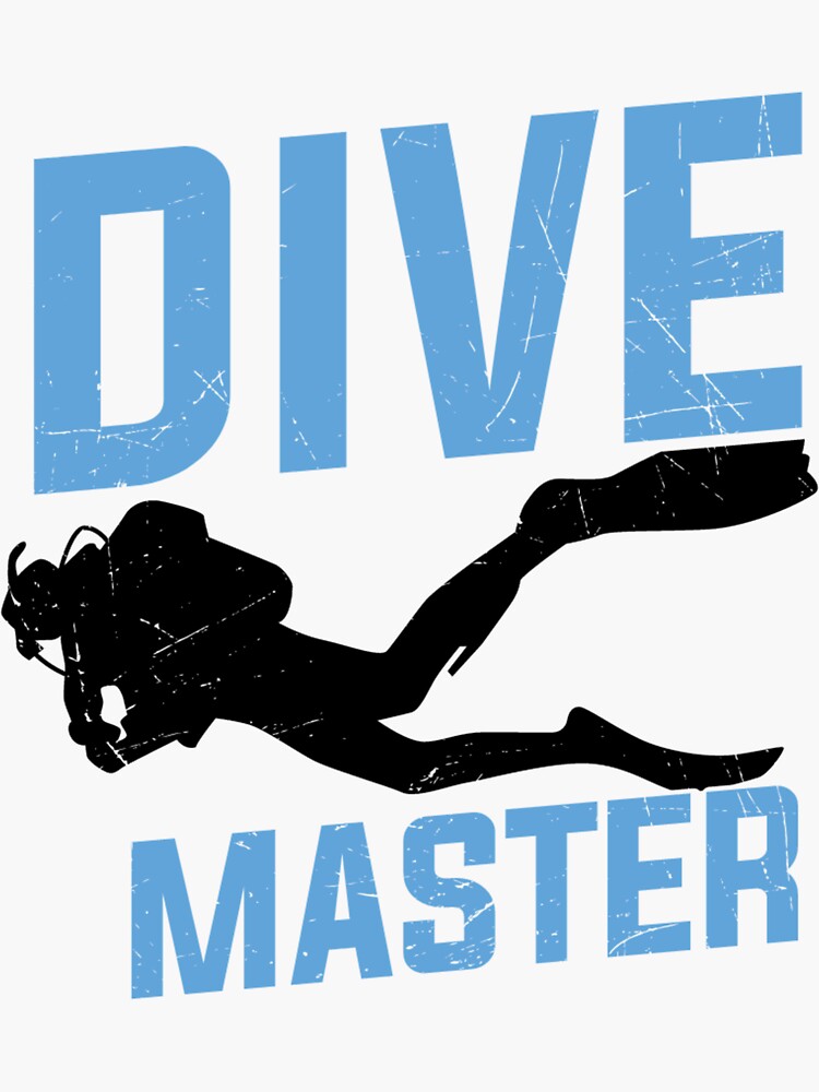 "Dive master | Live to Dive" Sticker for Sale by ArtbyJamasin | Redbubble