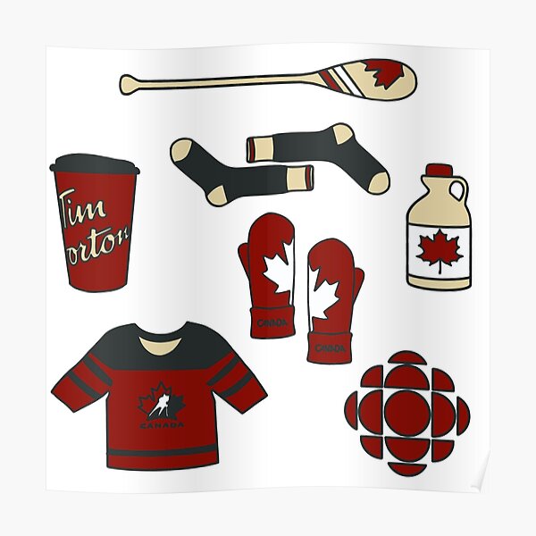 "Classic Canadiana " Poster for Sale by sosarahmiranda | Redbubble
