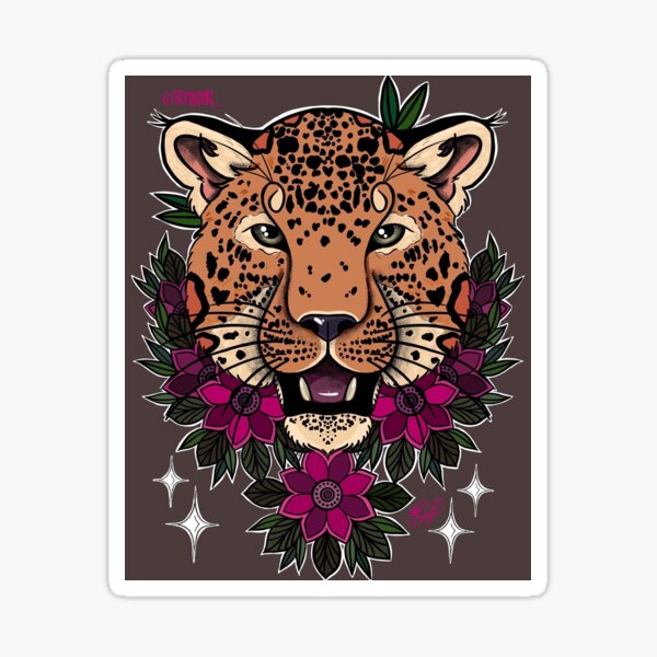 "Amur leopard " Sticker by Atomikaart | Redbubble