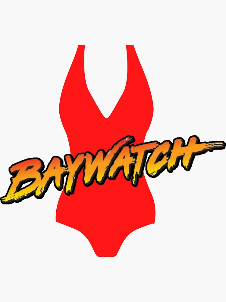 "Baywatch" Sticker for Sale by Double-Ghost | Redbubble