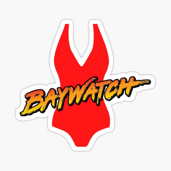 "Baywatch" Sticker for Sale by Double-Ghost | Redbubble