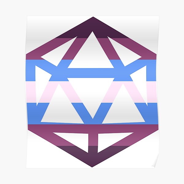 "Gender Nonconforming Pride Flag D20" Poster for Sale by NovotnyDesigns ...