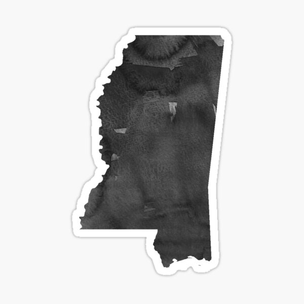 "Chalkboard Decor, Watercolor Mississippi Art Print, Printable ...