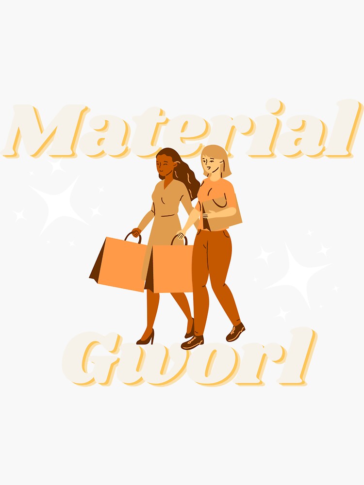 "Material Girl" Sticker for Sale by missjaa | Redbubble