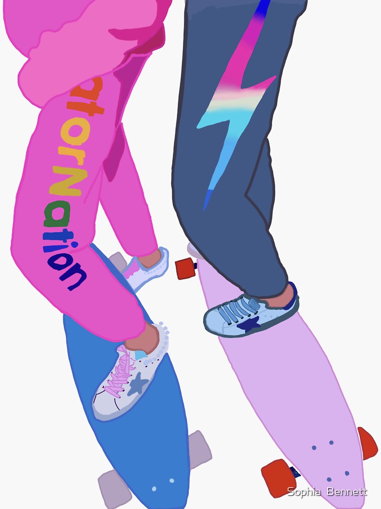 "AVIATOR NATION PENNY BOARD PREPPY" Sticker for Sale by susanbennett ...