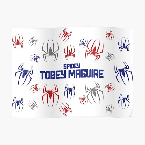 "Tobey Maguire Spidey Symbols" Poster by carubancreative | Redbubble