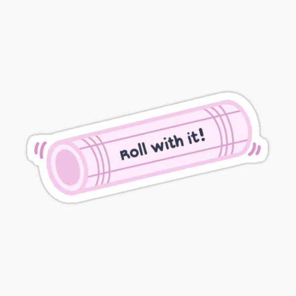 "Foam Roller " Sticker by theptbean | Redbubble