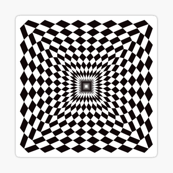 "Optical Check Perspective" Sticker for Sale by Lisann | Redbubble