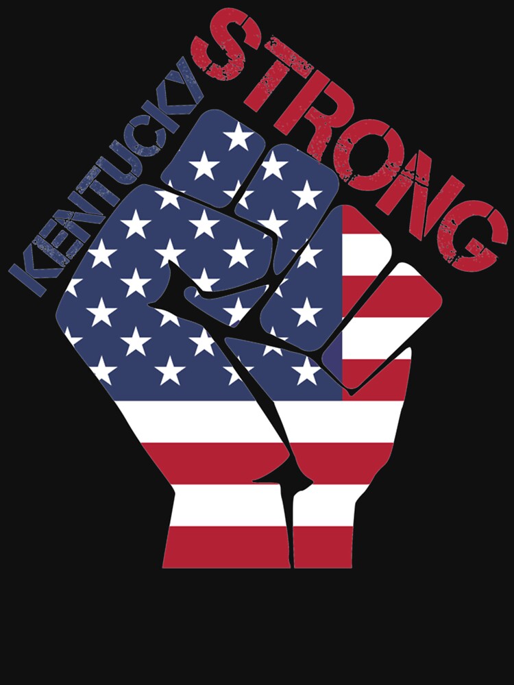 "Kentucky Strong, I love Kentucky American flag, USA flag, For White ...