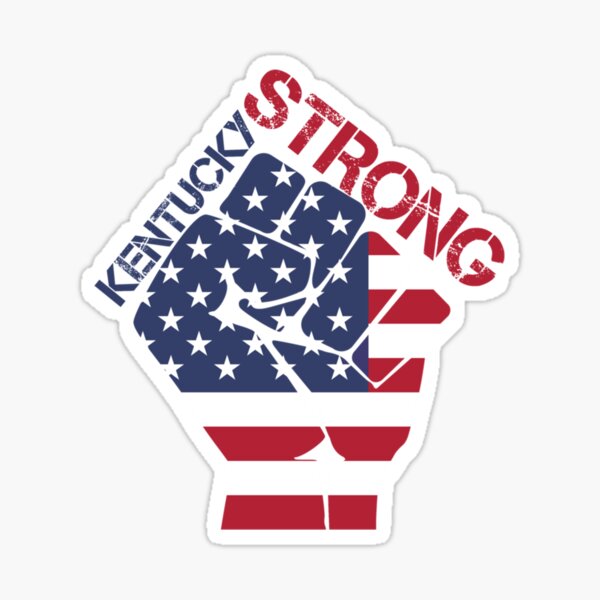 "Kentucky Strong, I love Kentucky American flag, USA flag, For White ...