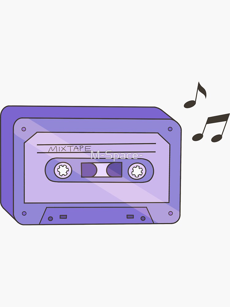 "Mixtape" Sticker by M-Space- | Redbubble