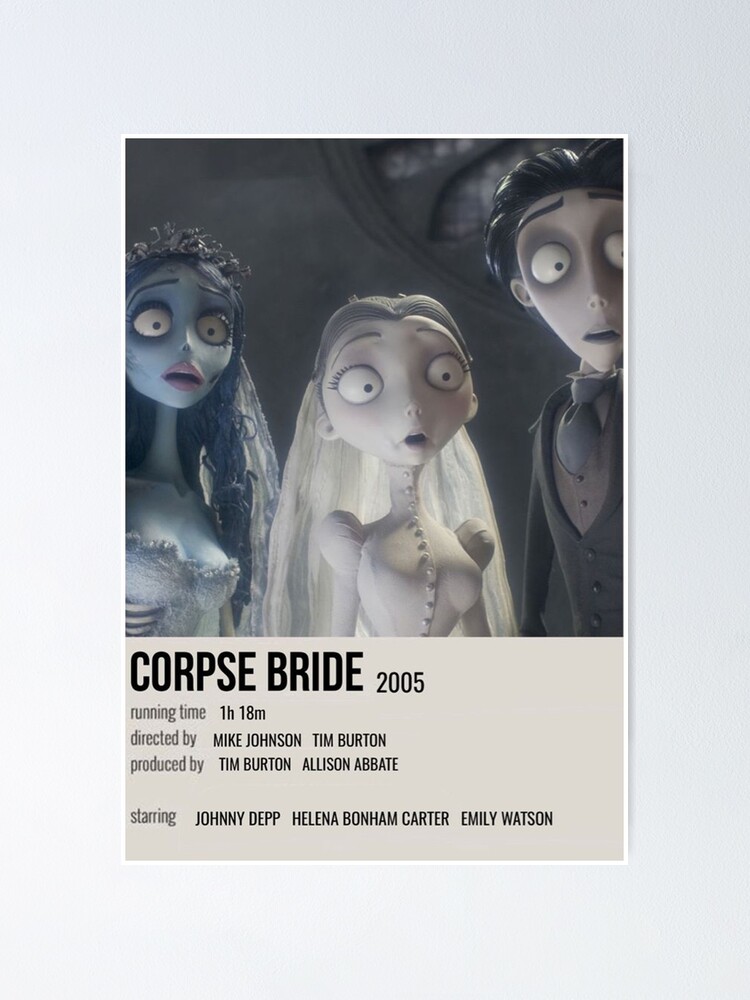"Corpse Bride Movie Poster" Poster for Sale by hegwoodbob | Redbubble