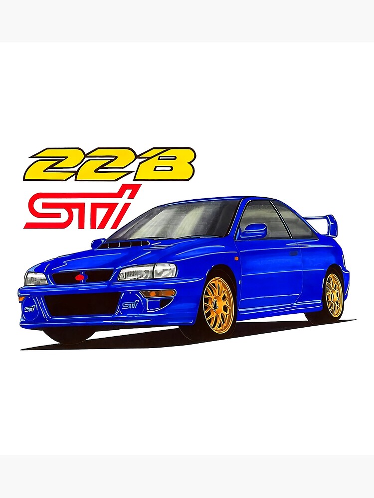 "Blue Japanese Car" Poster for Sale by DomblehArts | Redbubble