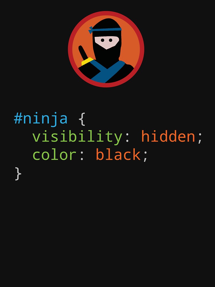"CSS Pun - Ninja" Essential T-Shirt for Sale by SpaceLake | Redbubble