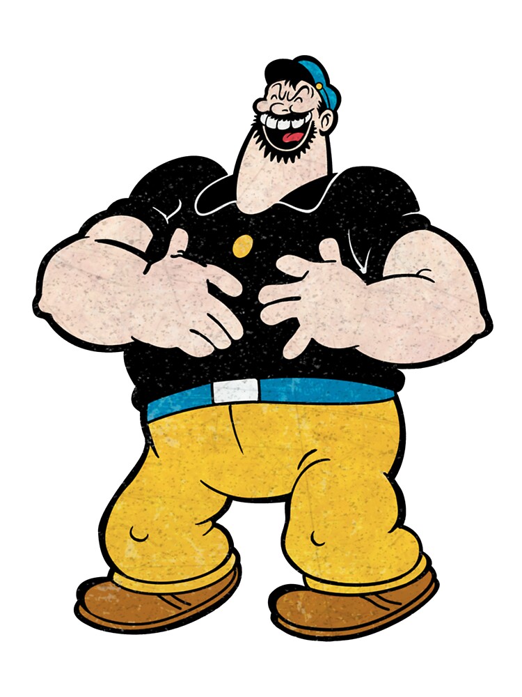 "Bluto Laughing Classic 1930s Cartoon Character from Popeye Classic ...