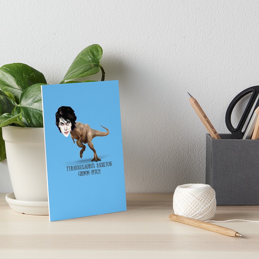 "Tyrannosaurus Basilton (Baz) Grimm-Pitch Sticker" Art Board Print for ...