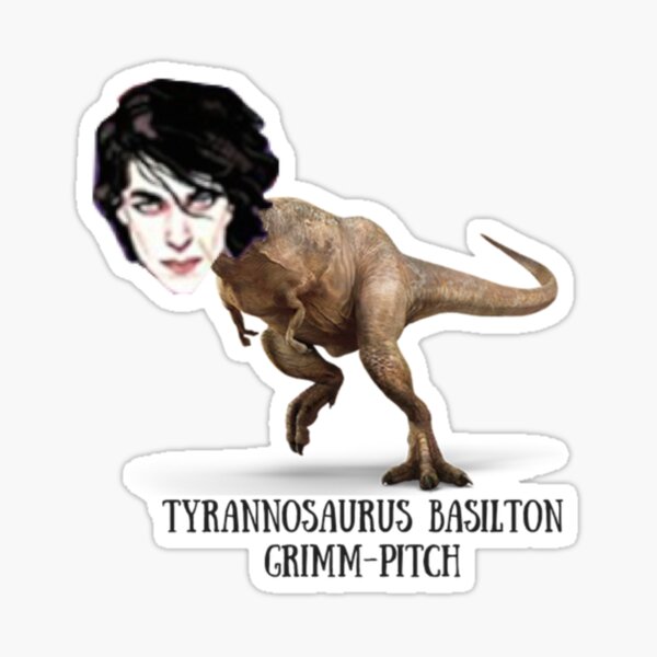 "Tyrannosaurus Basilton (Baz) Grimm-Pitch Sticker" Sticker by ...