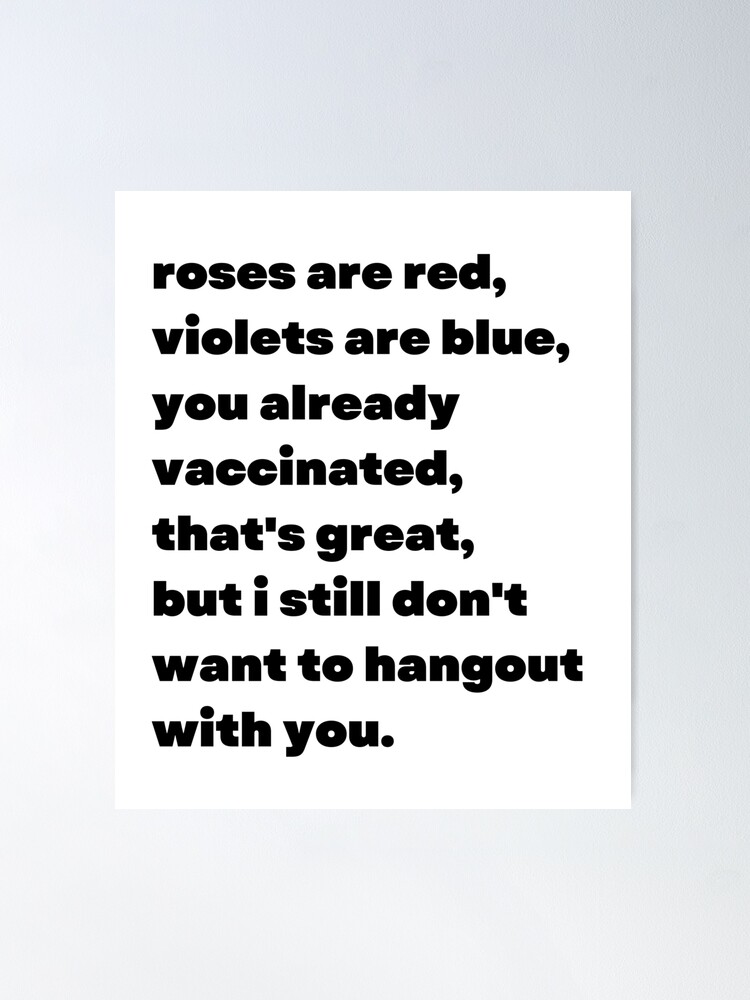 "Roses are red violets violets are blue poems" Poster for Sale by Abdul ...