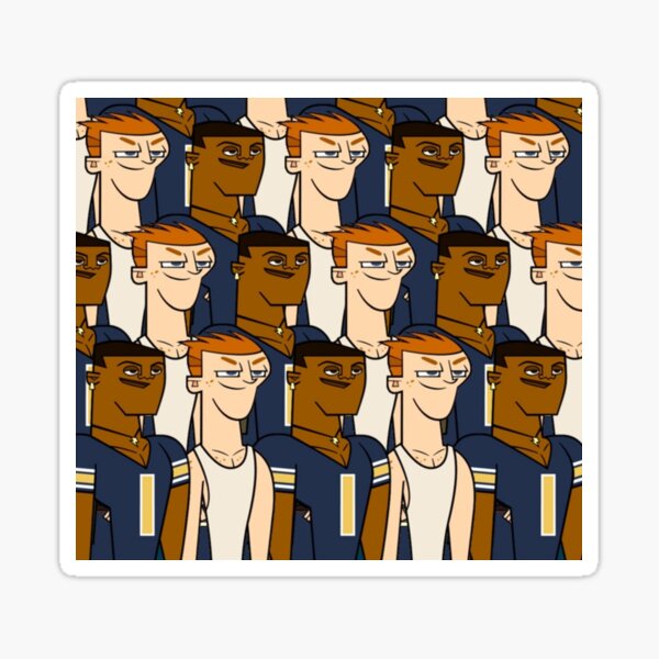 "Total Drama: Lightning/Scott" Sticker for Sale by raybound420 | Redbubble