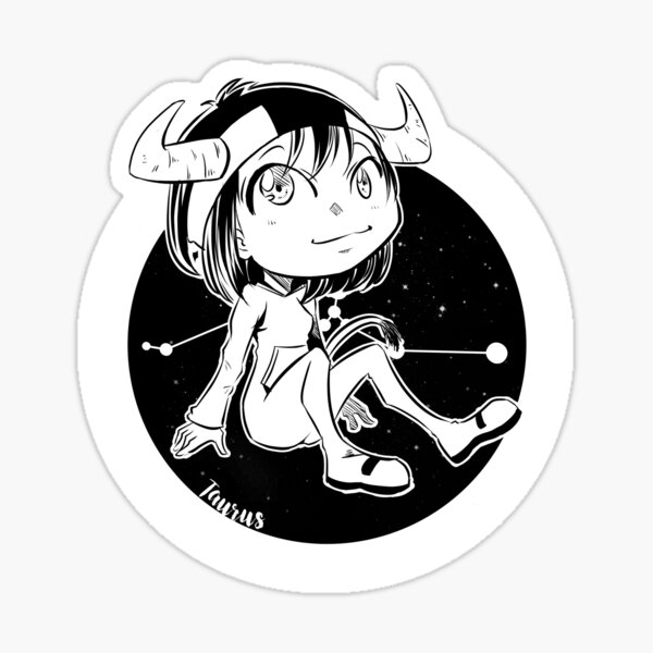 "Japan Manga Zodiac Series - Taurus - Bull" Sticker for Sale by SOGEPS ...
