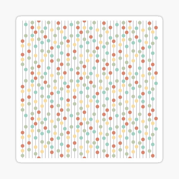 "Linear Dots" Sticker by zapparty | Redbubble