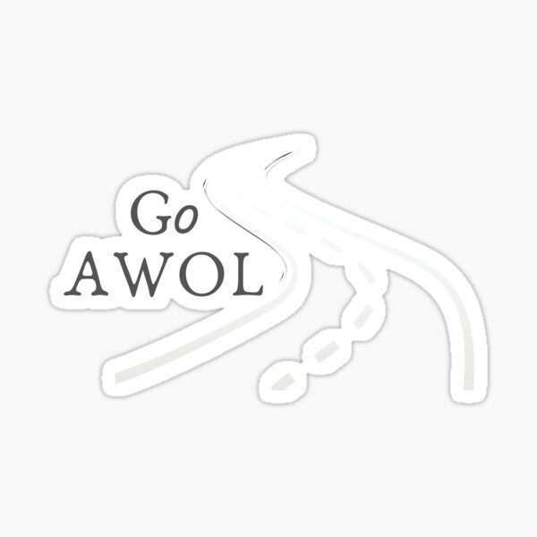 "GO AWOL" Sticker for Sale by TumNoi | Redbubble