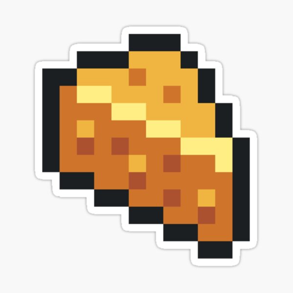 "Pixel Art Pattern Cheese " Sticker for Sale by teesquare1st | Redbubble