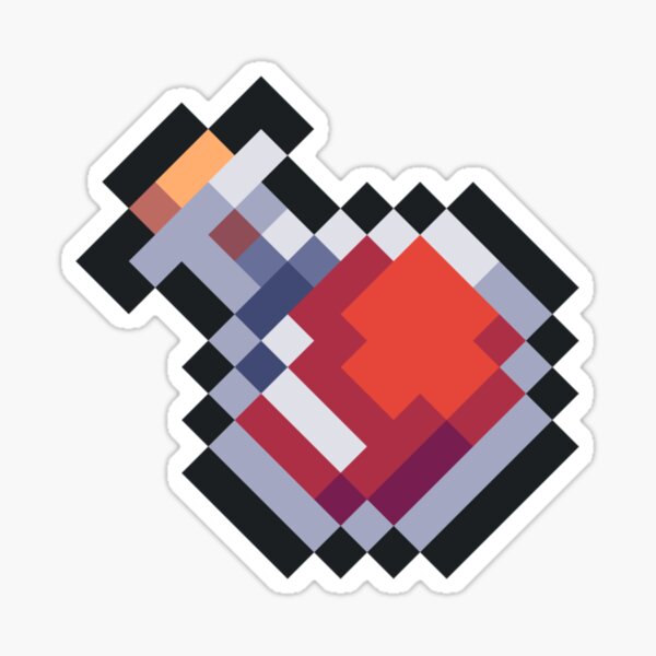 "Pixel Art Pattern red health potion " Sticker for Sale by teesquare1st ...