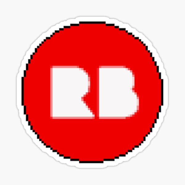 "Pixel Art Pattern Redbubble logo " Sticker for Sale by teesquare1st ...