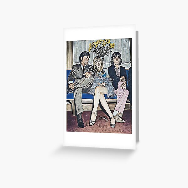 "When he is Mick Jagger, but you are Alain Delon" Greeting Card for ...