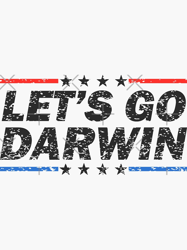 "Let's Go Darwin USA Flag" Sticker for Sale by dinnshop | Redbubble