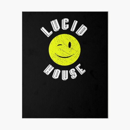 "Lucid House Sober Smiley Face" Art Board Print by Realrecovery | Redbubble