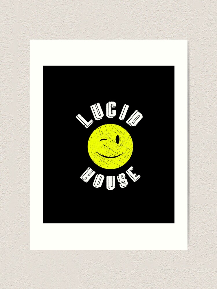 "Lucid House Sober Smiley Face" Art Print for Sale by Realrecovery ...