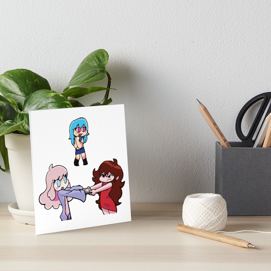 "cloud vs girlfriend fnf sky fnf" Art Board Print for Sale by spamton ...