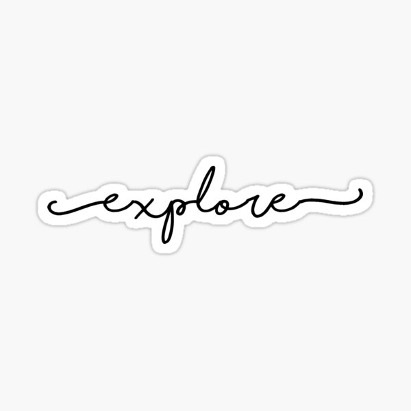 "Explore" Sticker by natjpark | Redbubble