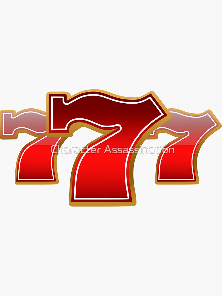 "777" Sticker for Sale by chrctrassassin | Redbubble