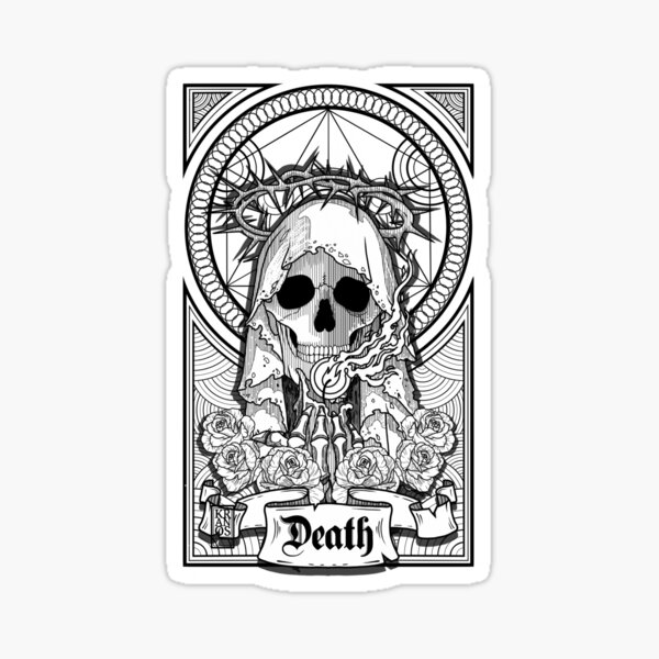 "Tarot Death Card" Sticker by Kranos | Redbubble