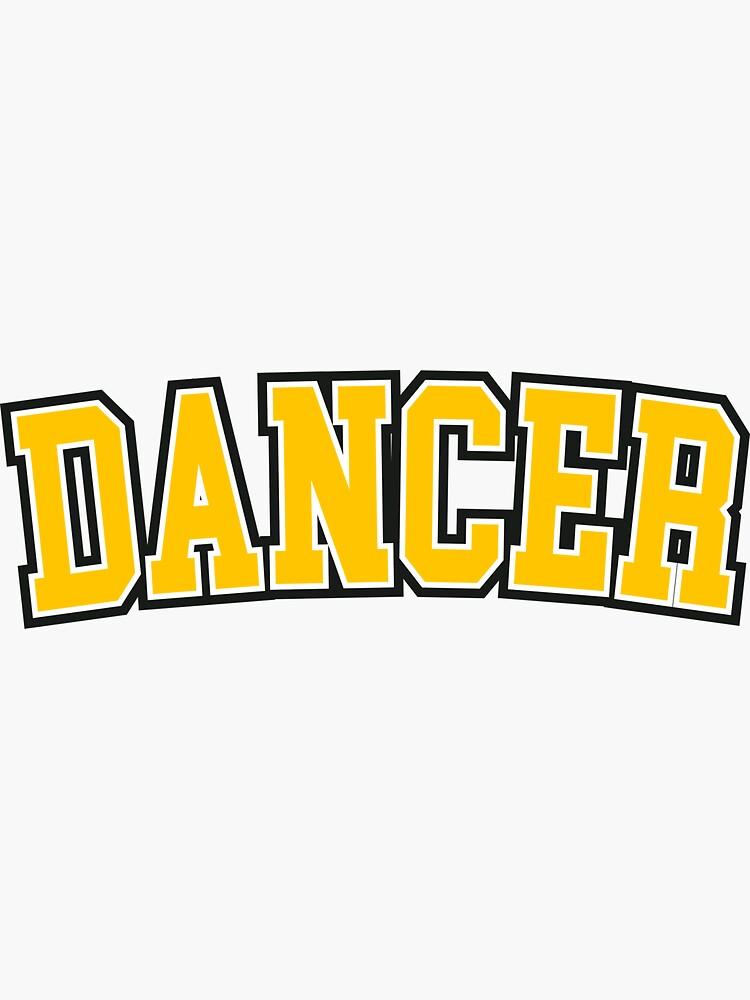 "DANCER - Alextopdancer yellow version design" Sticker for Sale by ...