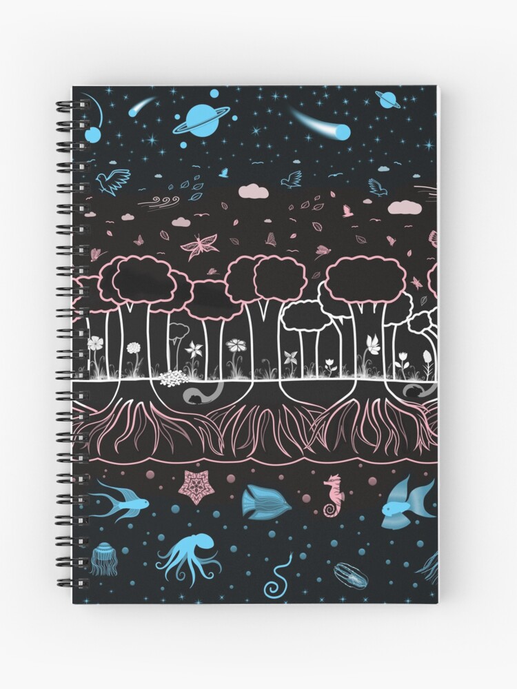"Layers of the World, Transgender Flag" Spiral Notebook for Sale by ...