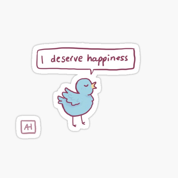 "Positive Bird" Sticker by whydocowsfall | Redbubble