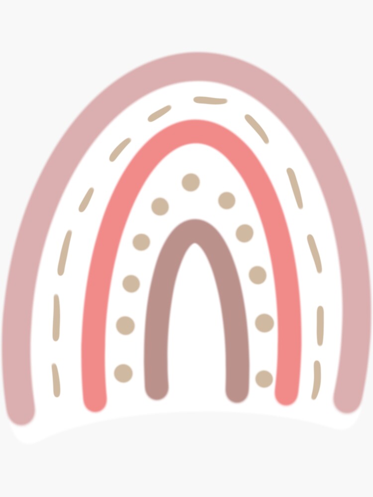 "Pink Rainbow " Sticker for Sale by SageStickers | Redbubble