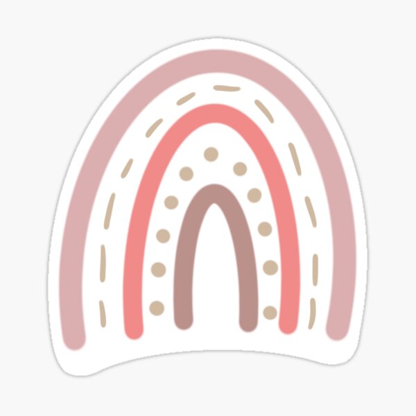 "Pink Rainbow " Sticker for Sale by SageStickers | Redbubble