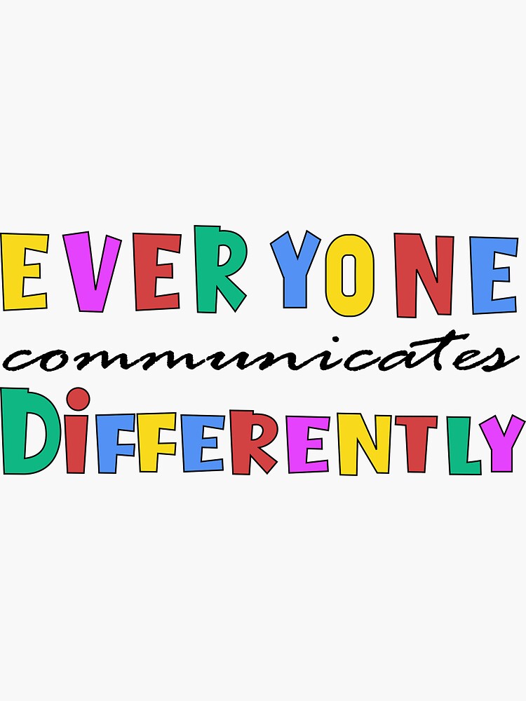 "everyone Communicate Differently Autism T-Shirt Special Ed Teacher ...