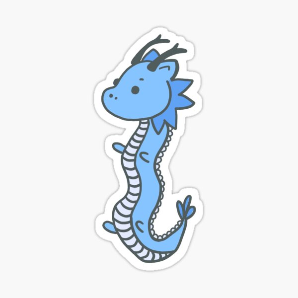"Sangchu the Dragon - Dark Blue " Sticker by c4tlynn | Redbubble